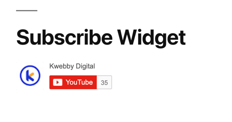 How To Embed Youtube Subscribe Button On Website (2 Awesome Methods) | Kwebby