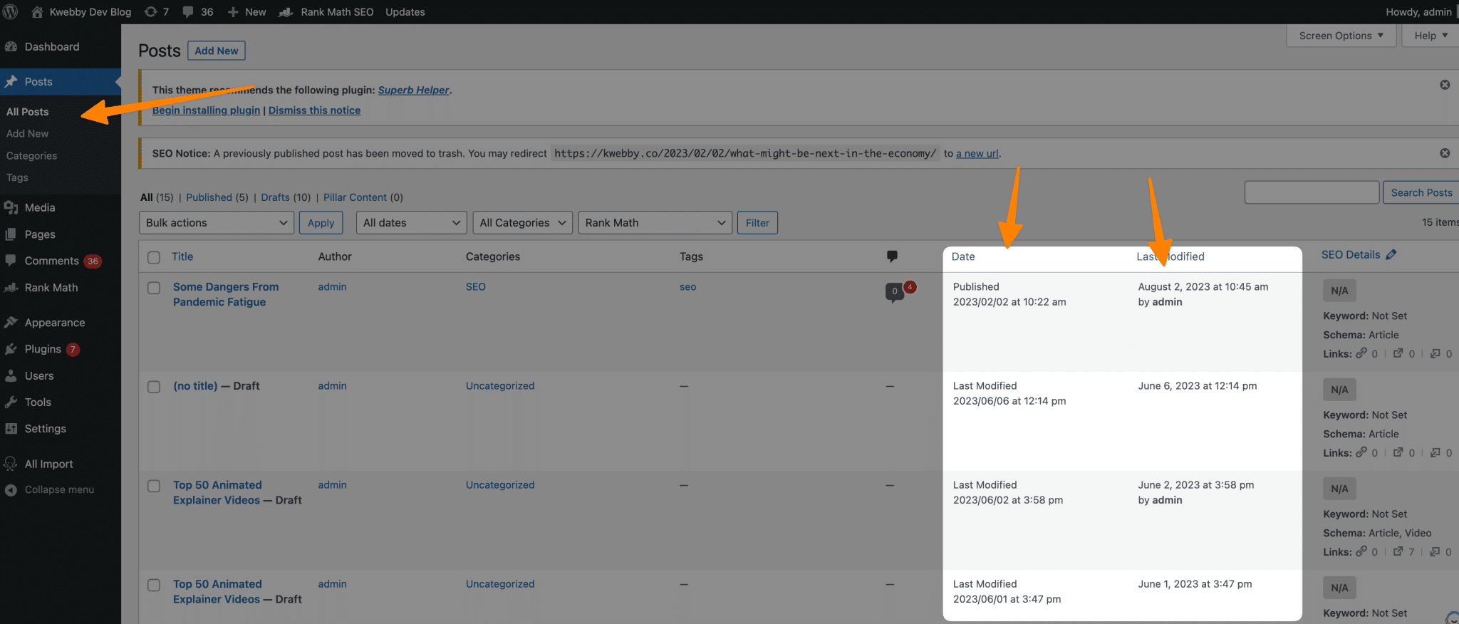 How To Show ‘Last Updated’ Dates In WordPress (3 Easy Methods) | Kwebby