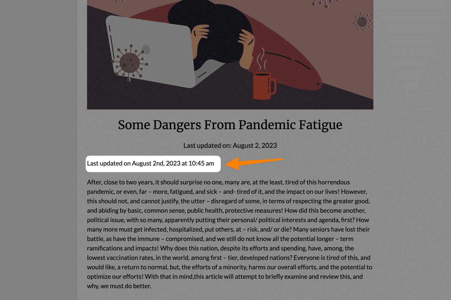 How To Show ‘Last Updated’ Dates In WordPress (3 Easy Methods) | Kwebby