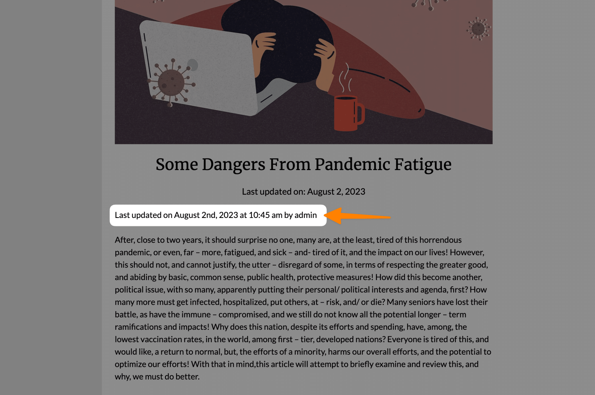 How To Show ‘Last Updated’ Dates In WordPress (3 Easy Methods) | Kwebby