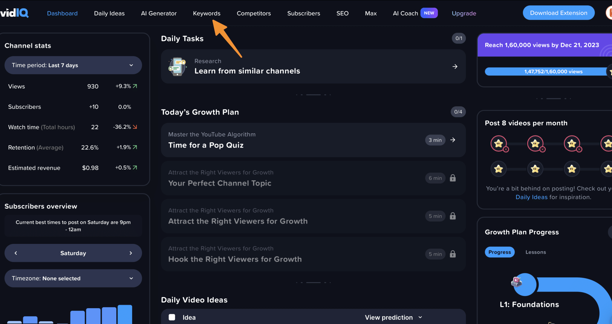 How To Research Keywords For YouTube Like Pro Using VIDIQ | Kwebby