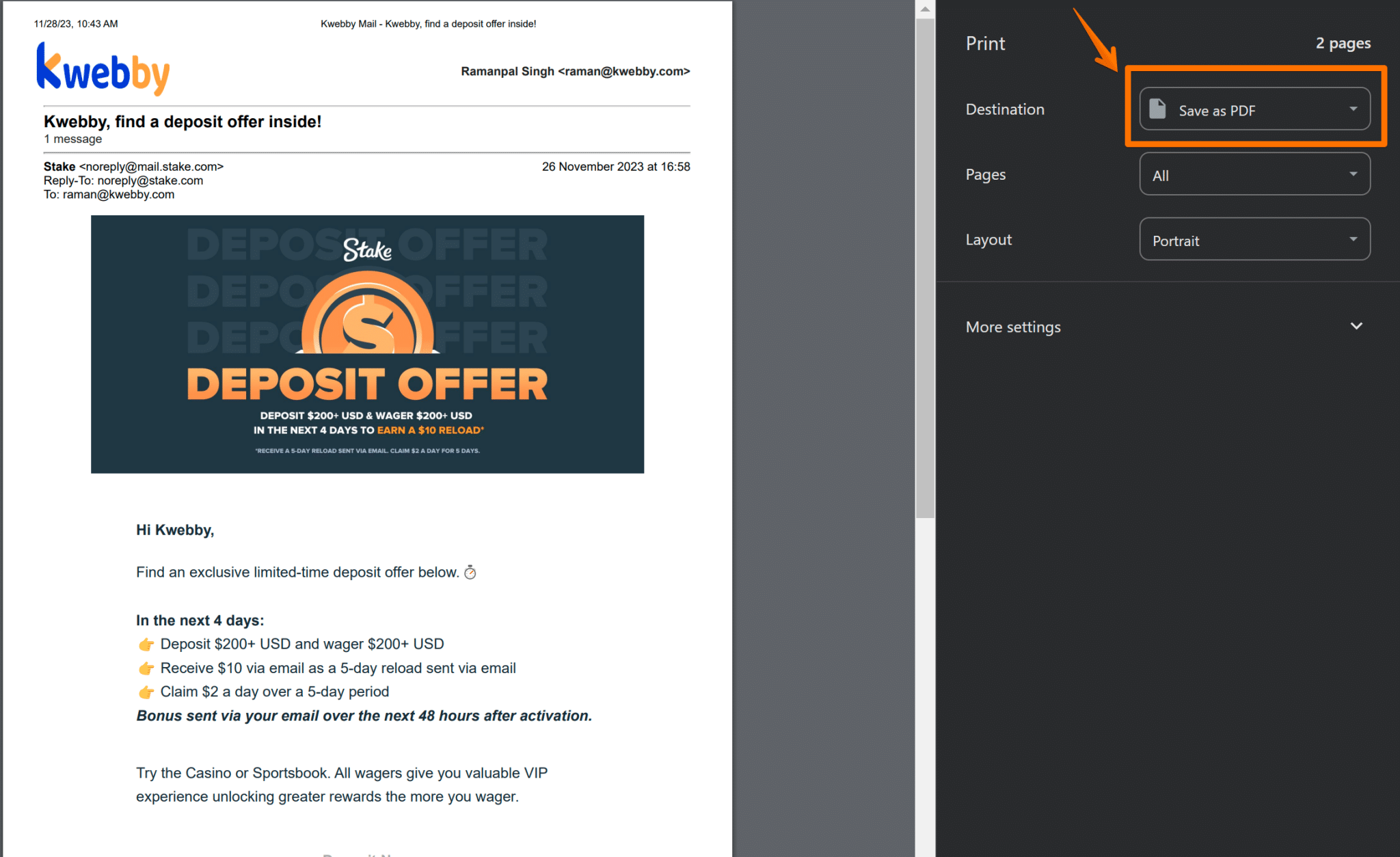 How To Save Email As PDF? (For All Devices) | Kwebby