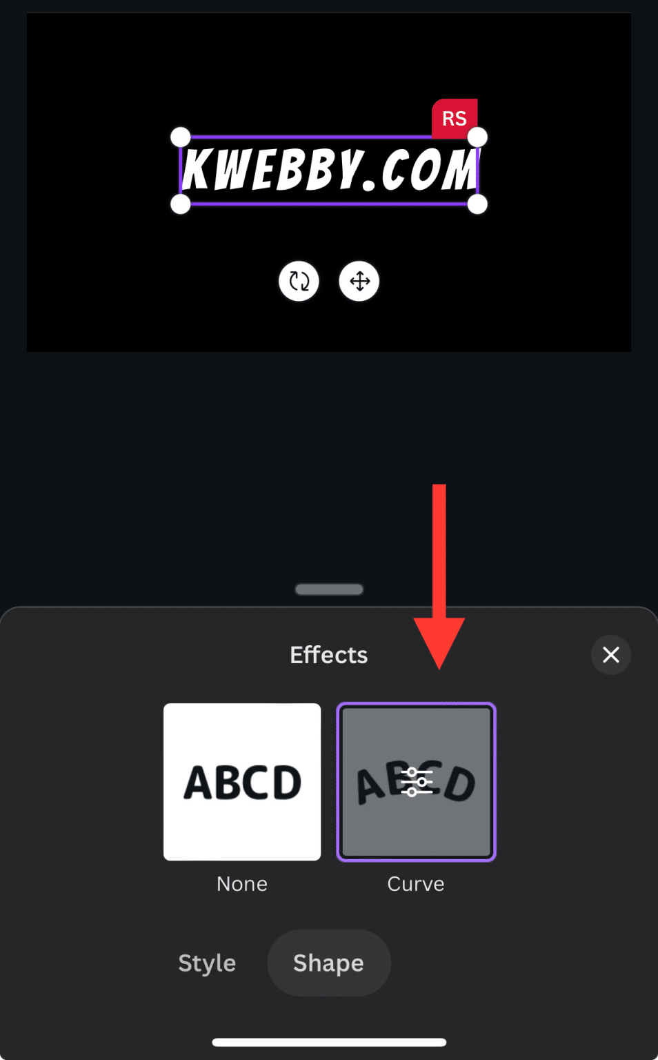 How To Curve Text In Canva (4 Methods) | Kwebby