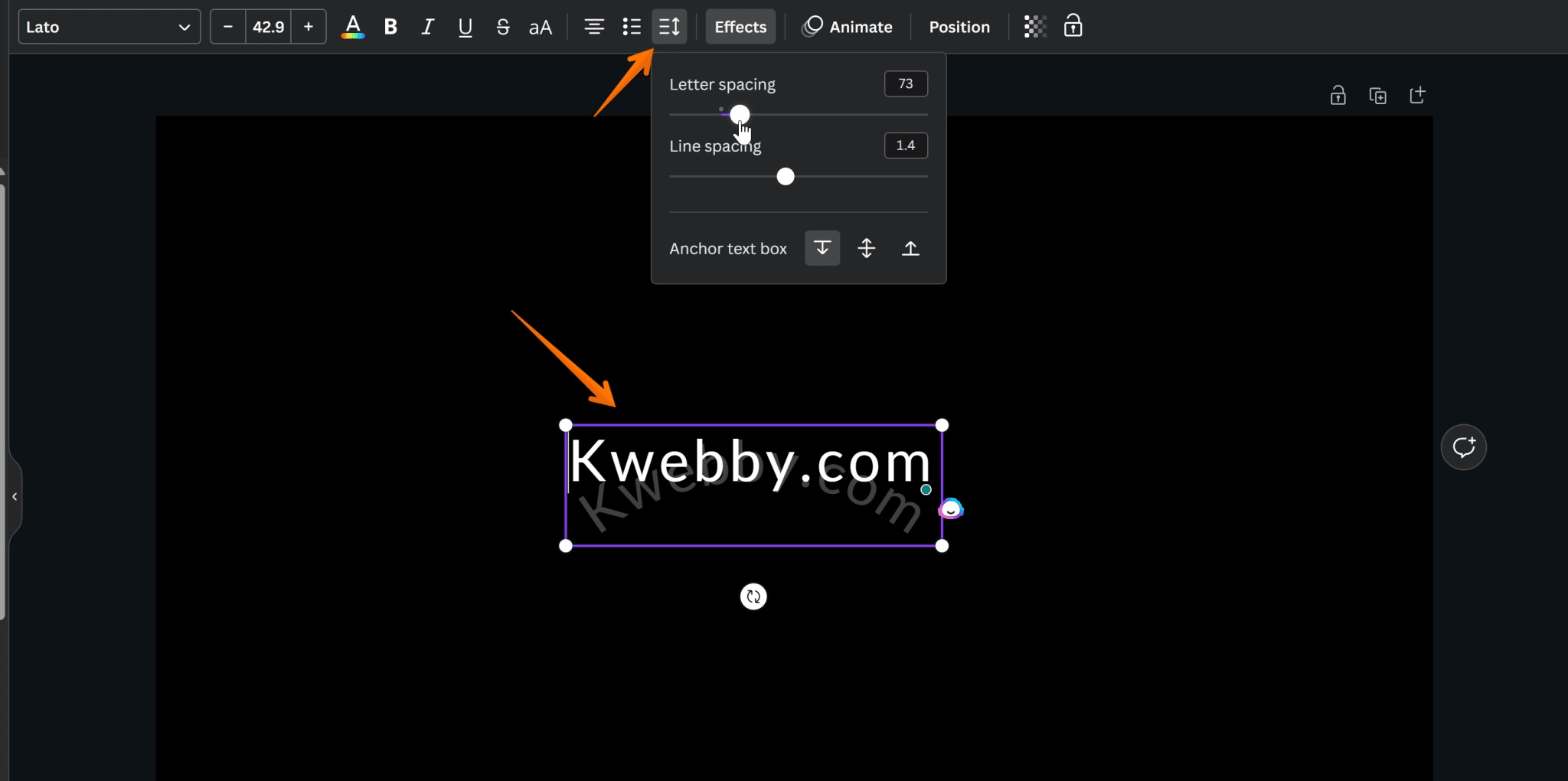 How To Curve Text In Canva (4 Methods) | Kwebby