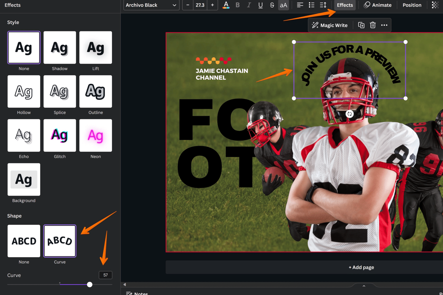 How To Curve Text In Canva (4 Methods) | Kwebby