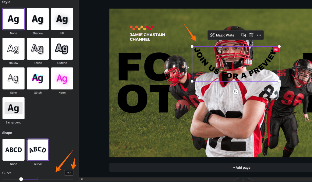 How To Curve Text In Canva (4 Methods) | Kwebby