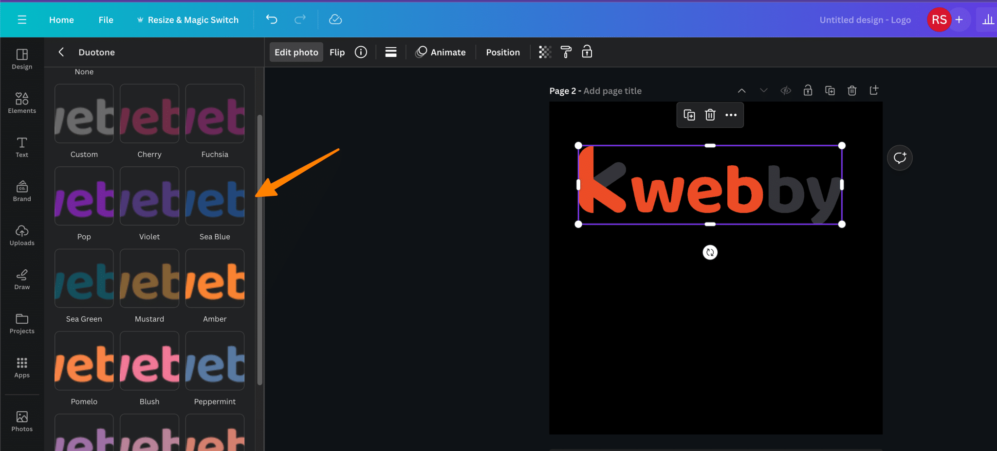 How To Change The Color Of The Logo In Canva (Or Any Image) | Kwebby