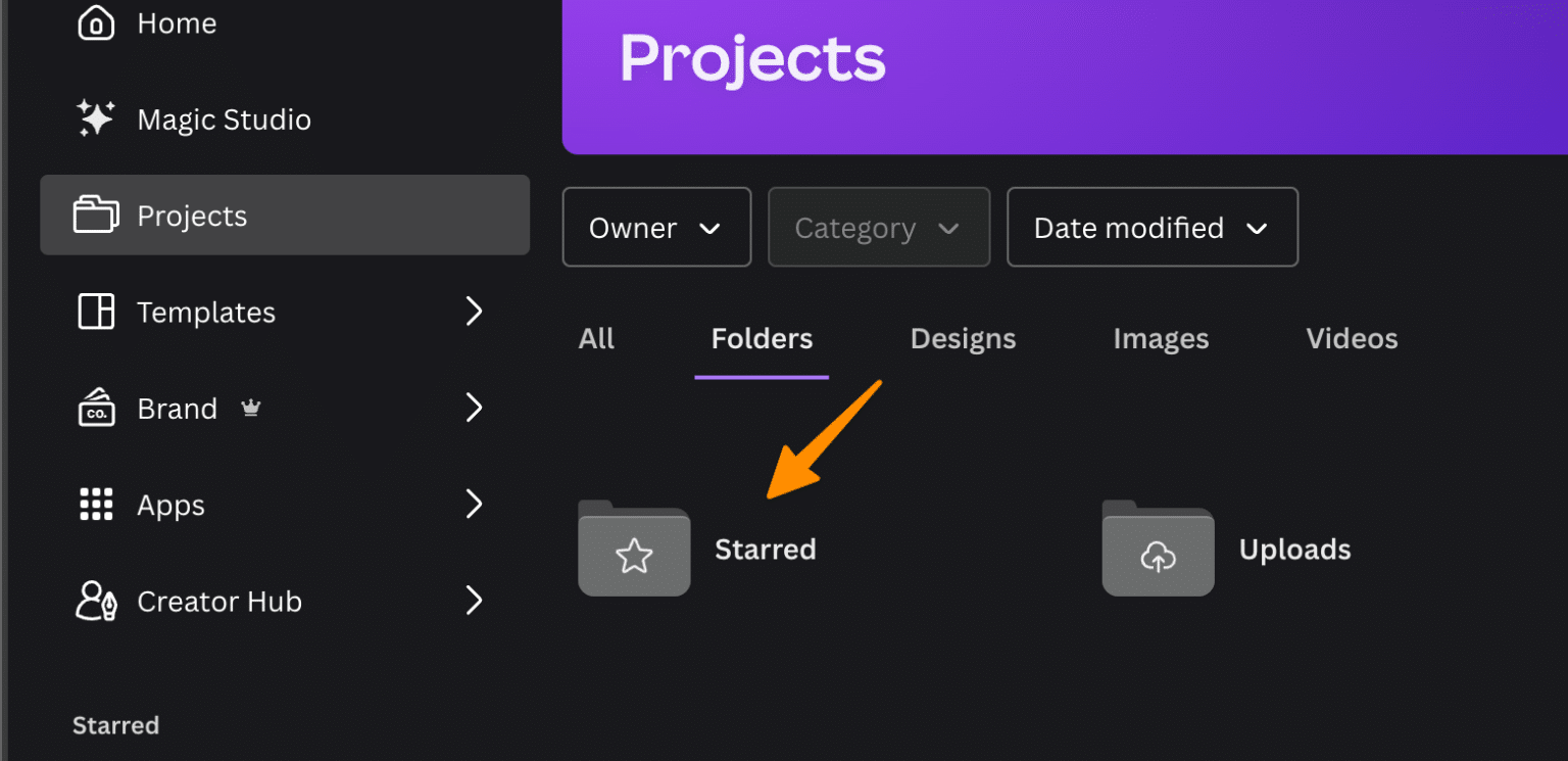 How To Find Starred Templates On Canva (3 Ways) | Kwebby