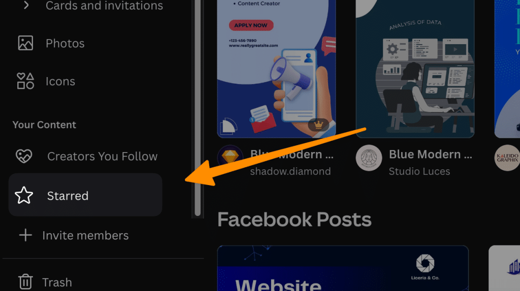 How To Find Starred Templates On Canva (3 Ways) | Kwebby