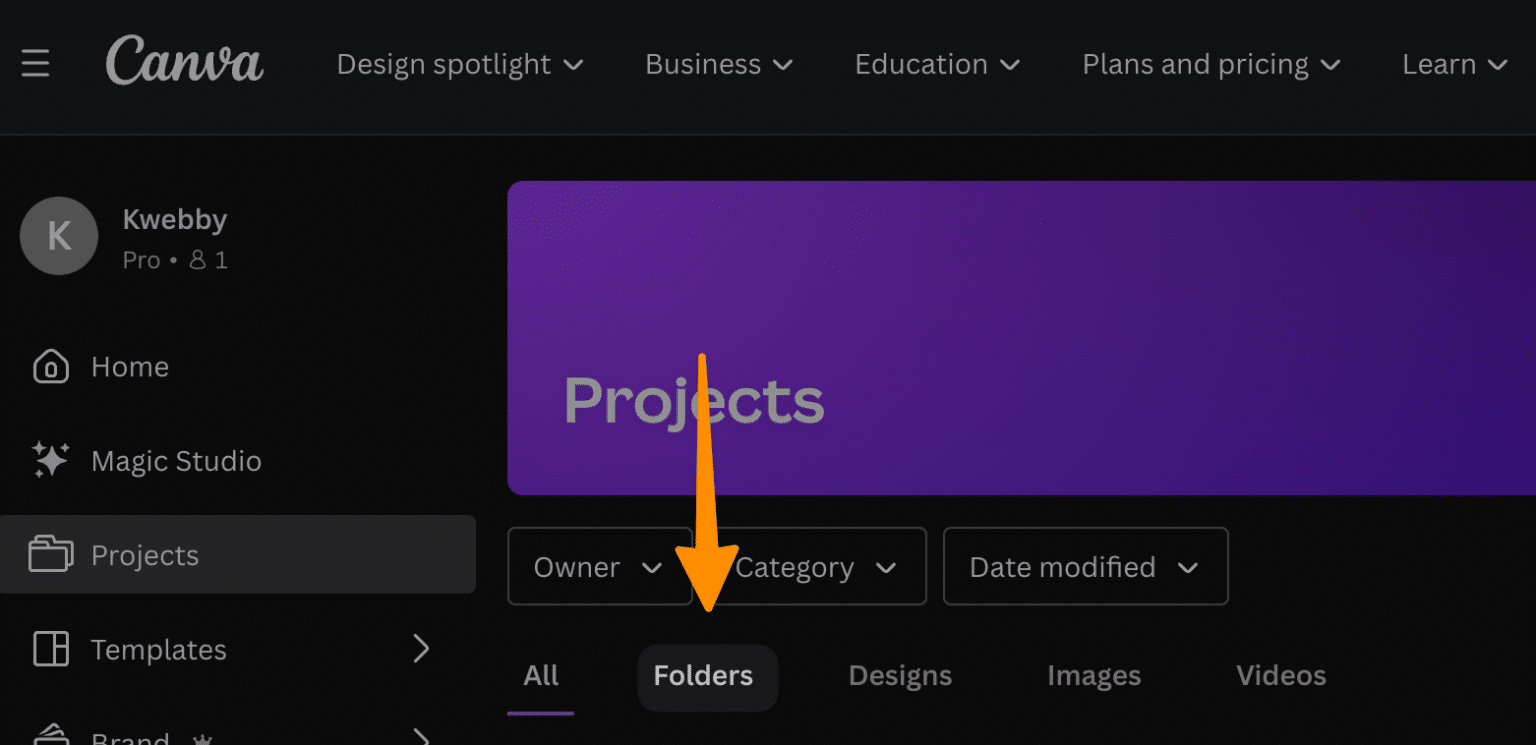 How To Find Starred Templates On Canva (3 Ways) | Kwebby