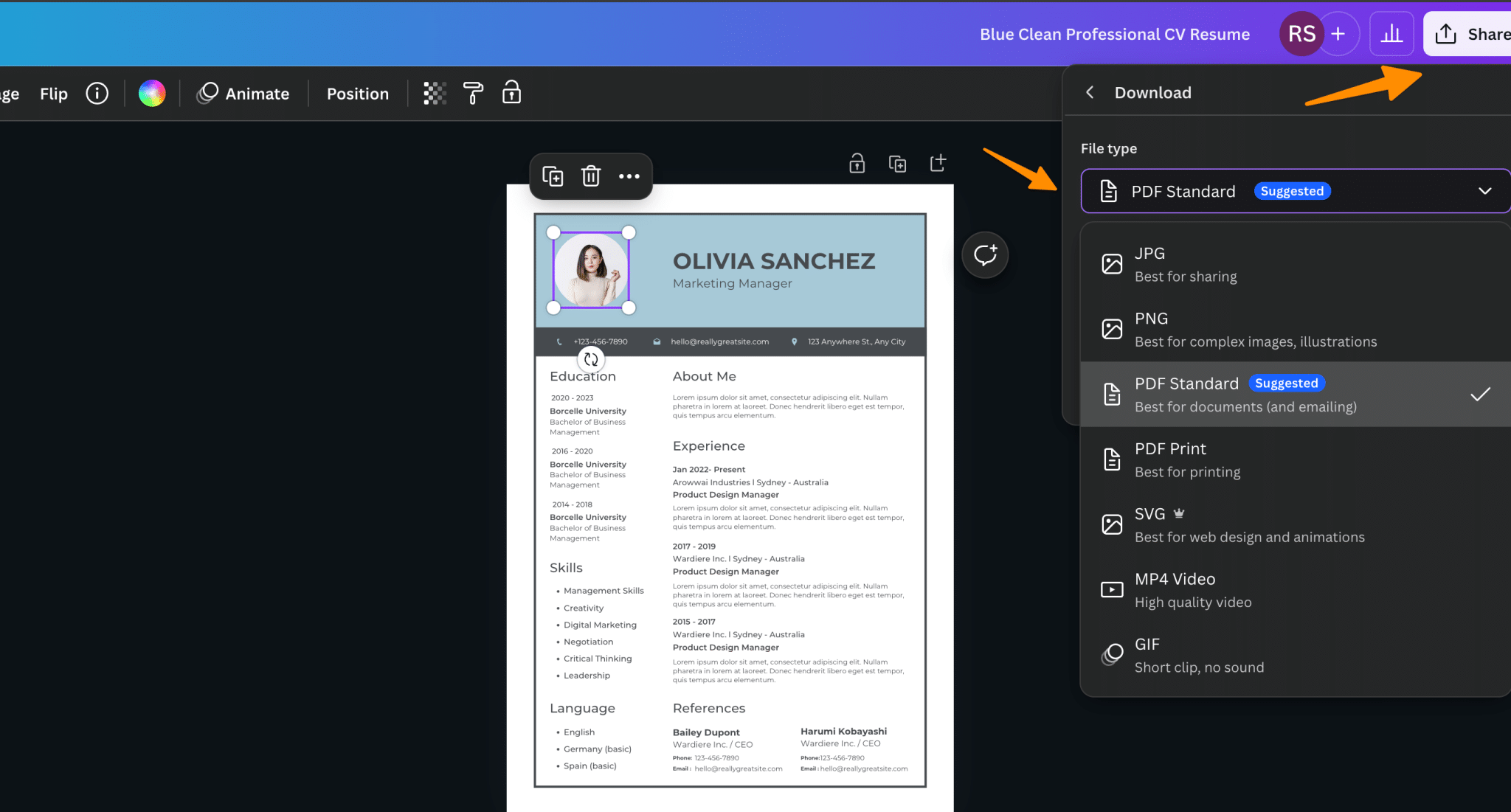 How To Create A Resume In Canva With AI (Step-by-step Guide) | Kwebby