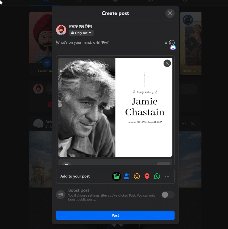 How To Post An Obituary On Facebook In 2 Steps | Kwebby