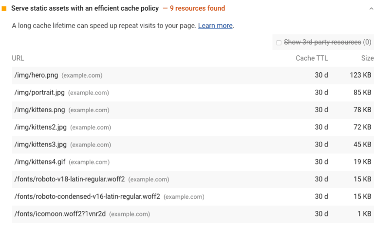 How To Serve Static Assets With An Efficient Cache Policy | Kwebby
