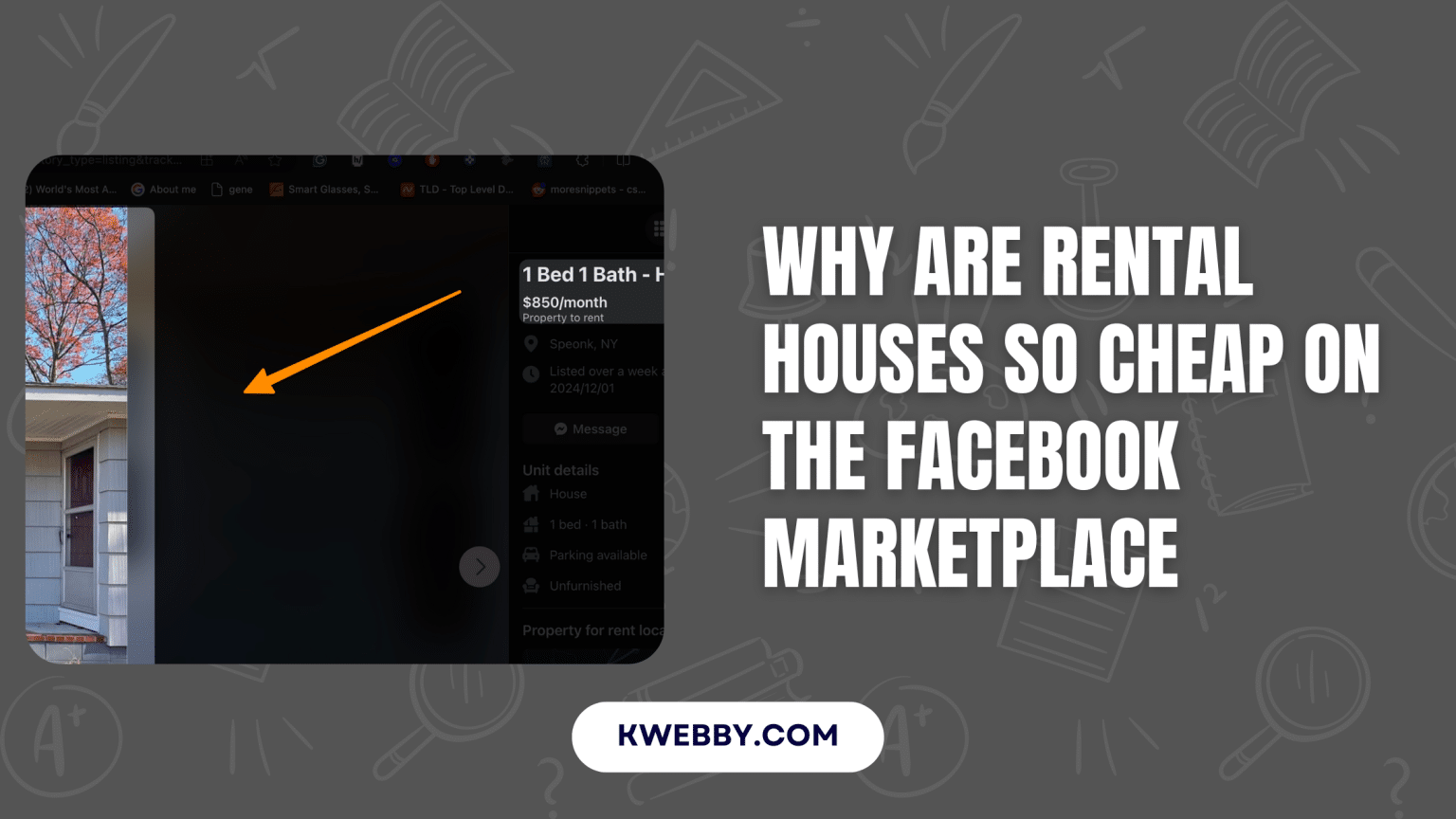 Why Are Rental Houses So Cheap On The Facebook Marketplace (The Scams ...