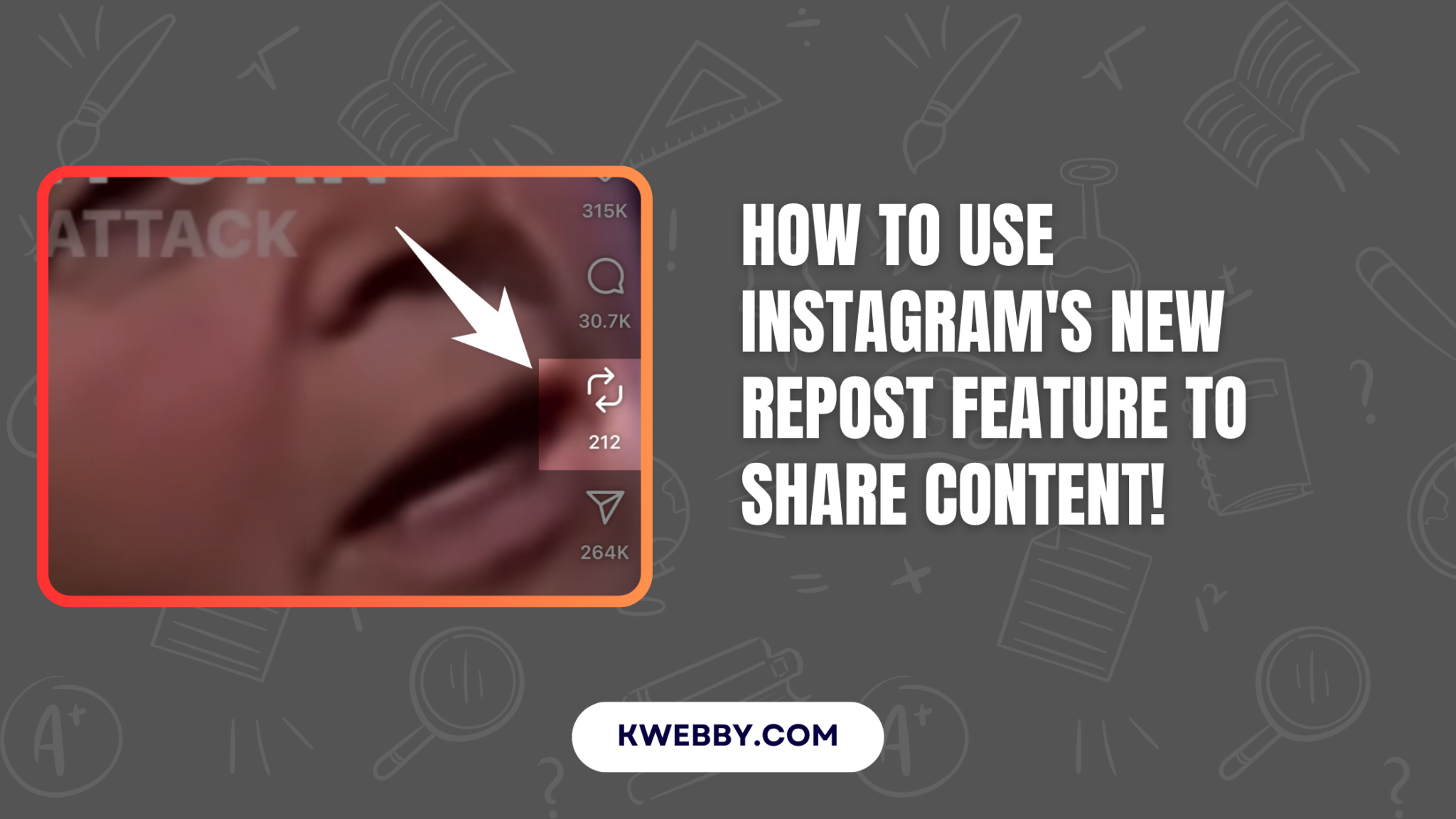 How To Use Instagram's New Repost Feature To Share Content! | Kwebby