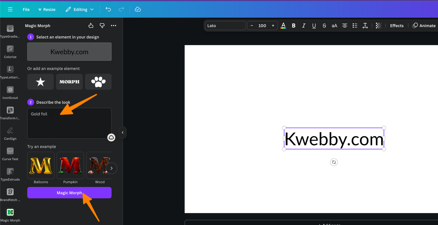 How To Make A Text Foil In Canva Using This Simple Hack! | Kwebby