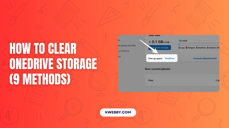 How To Clear OneDrive Storage (9 Methods) | Kwebby